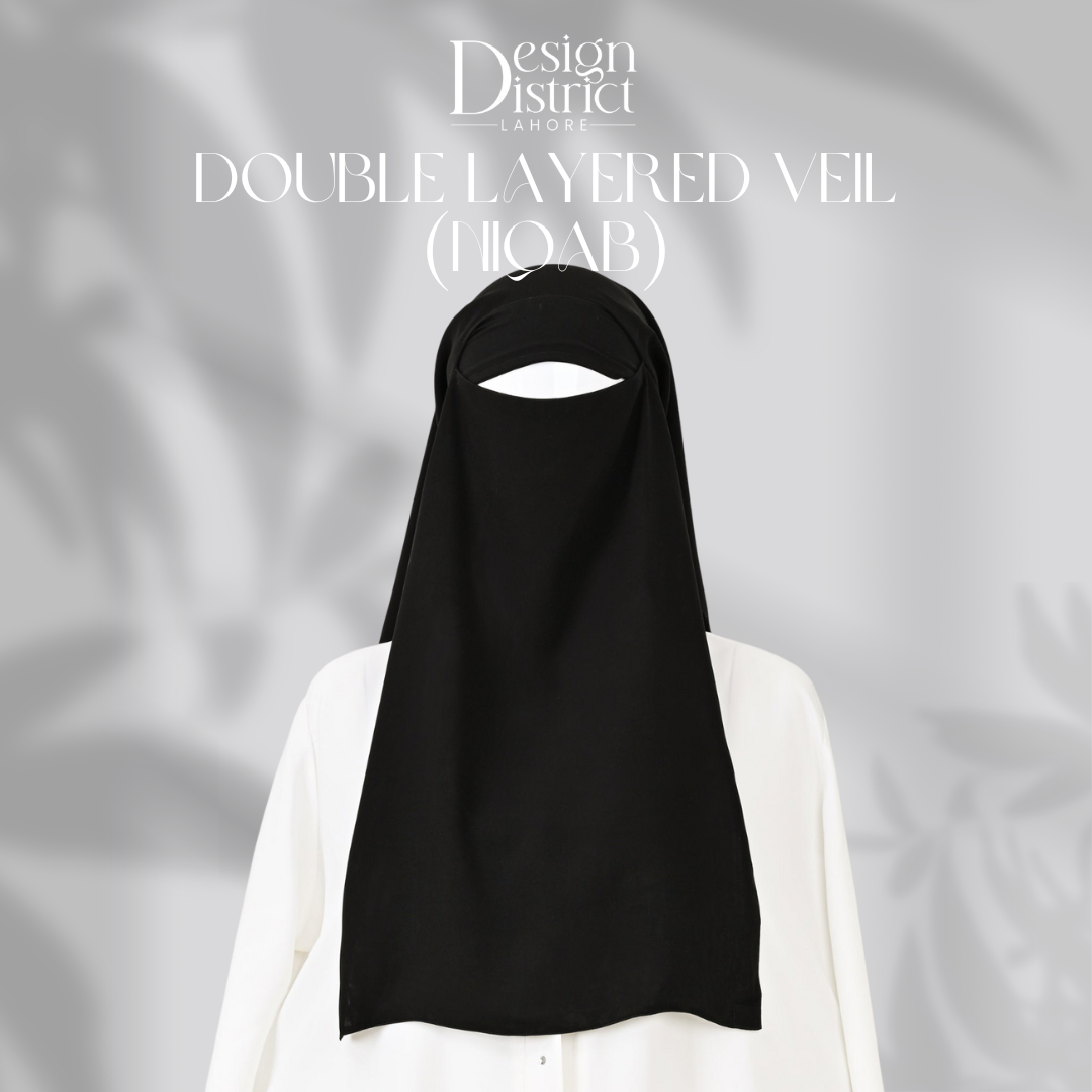 Double layered Veil (Niqab) – Design District Lahore